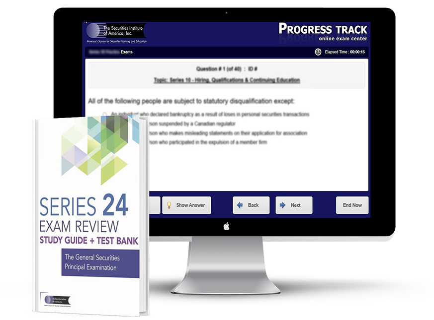 Series 24 Textbook & Exam Question Test Bank - Securities Institute